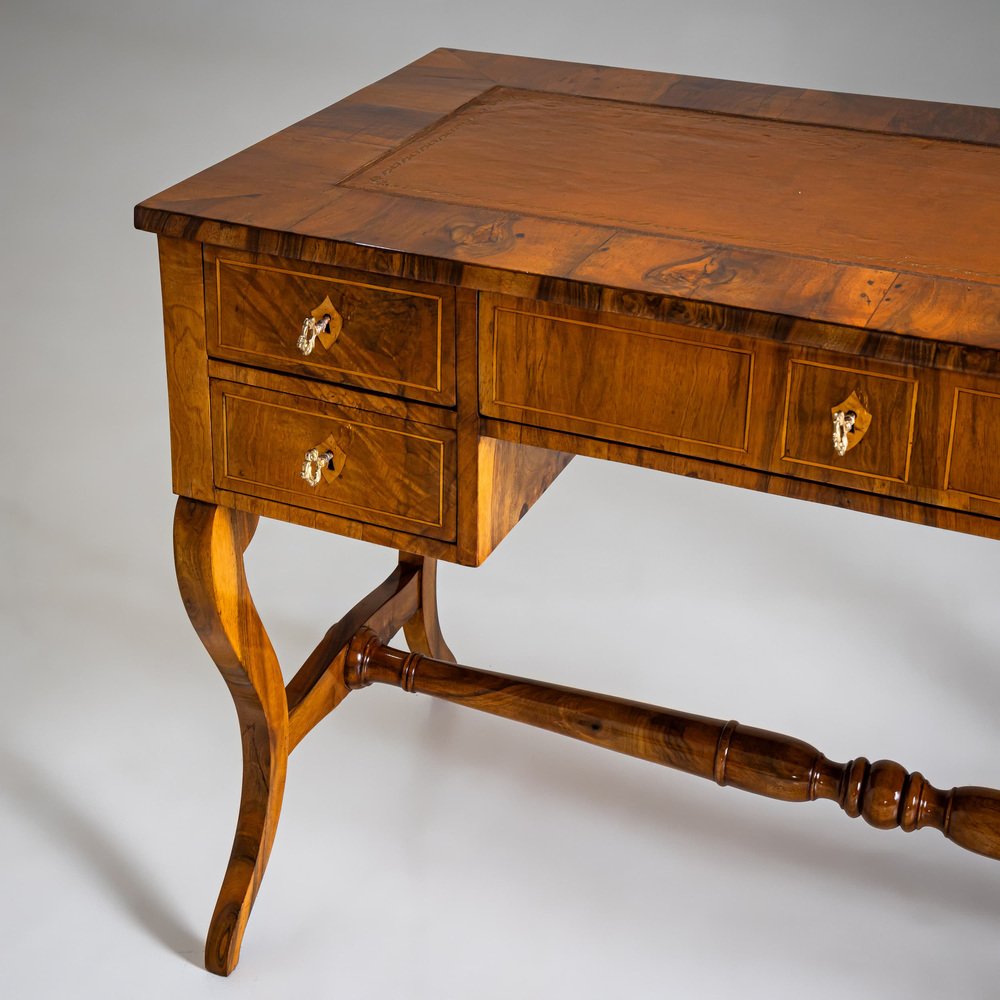 Biedermeier Writing Desk in Walnut, 1830s for sale at Pamono