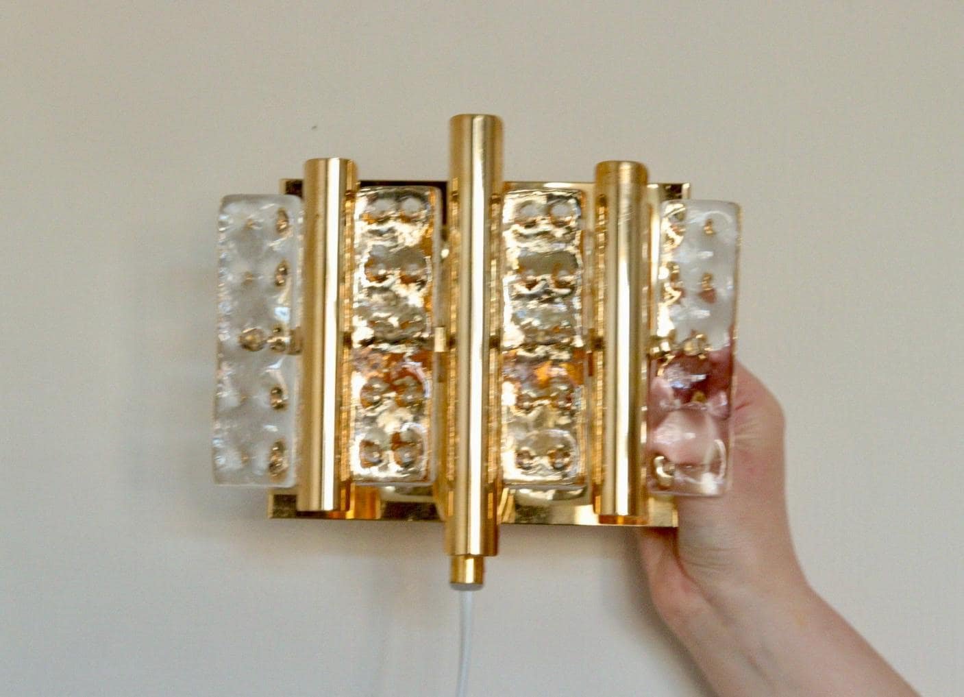 Vintage Brass Lamps by Carl Fagerlund/Hans-Agne Jakobsson for Orrefors ...