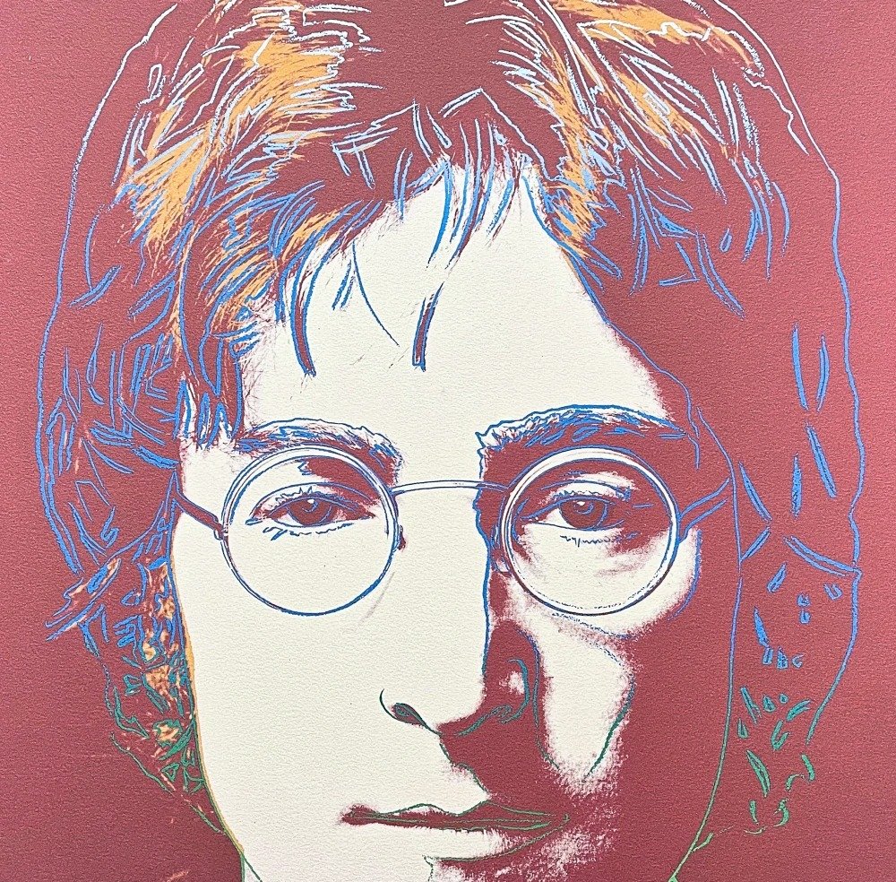 After Andy Warhol, John Lennon Red-Brown, 1980s, Print for sale at Pamono