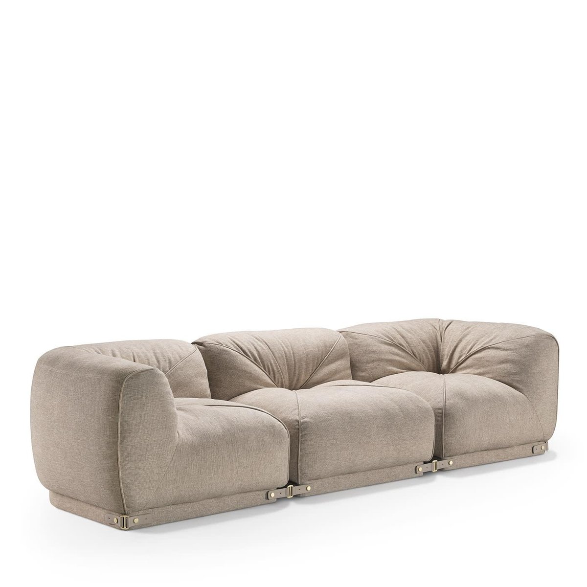 Leisure Beige Modular Sofa by Lorenza Bozzoli, Set of 3 for sale at Pamono