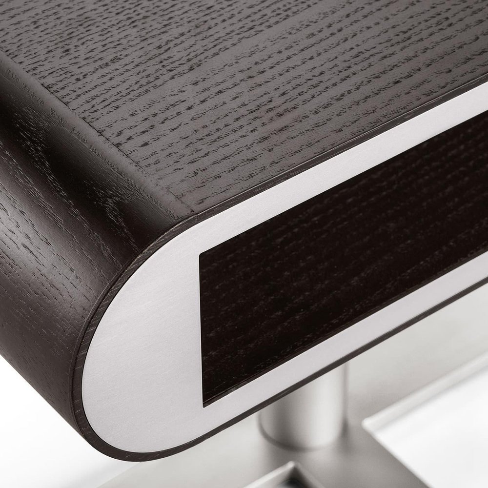 Ufo Brown Wood Side Table by Lorenza Bozzoli for sale at Pamono