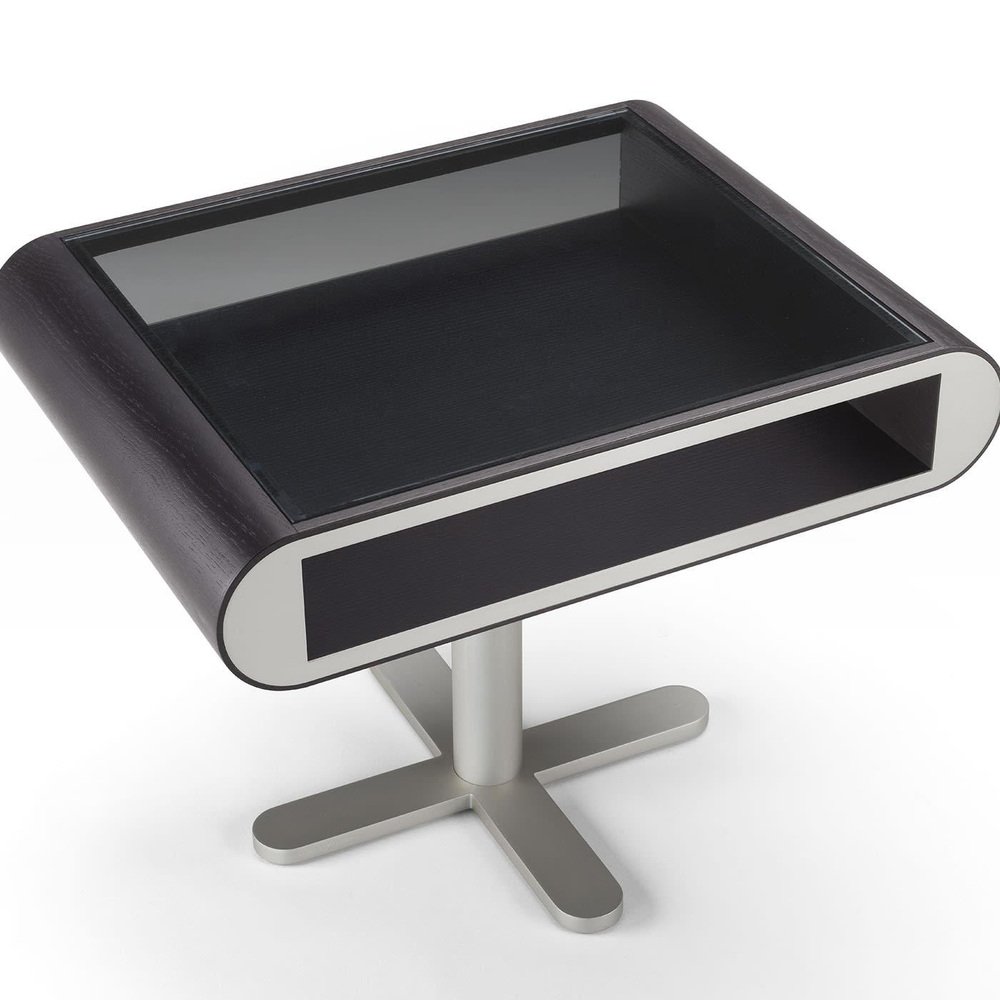 Ufo Grey Wood Side Table by Lorenza Bozzoli for sale at Pamono