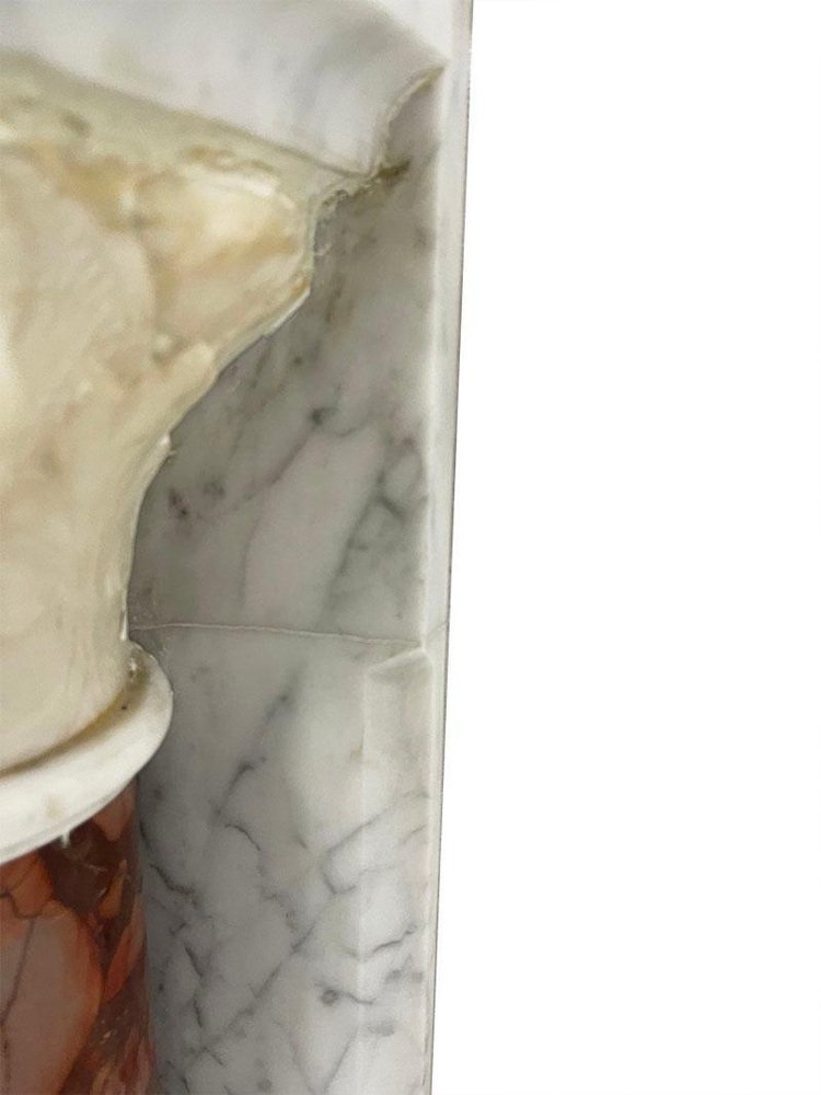 19th Century Marble Half Wall Mounted Columns, Set of 2 for sale at Pamono