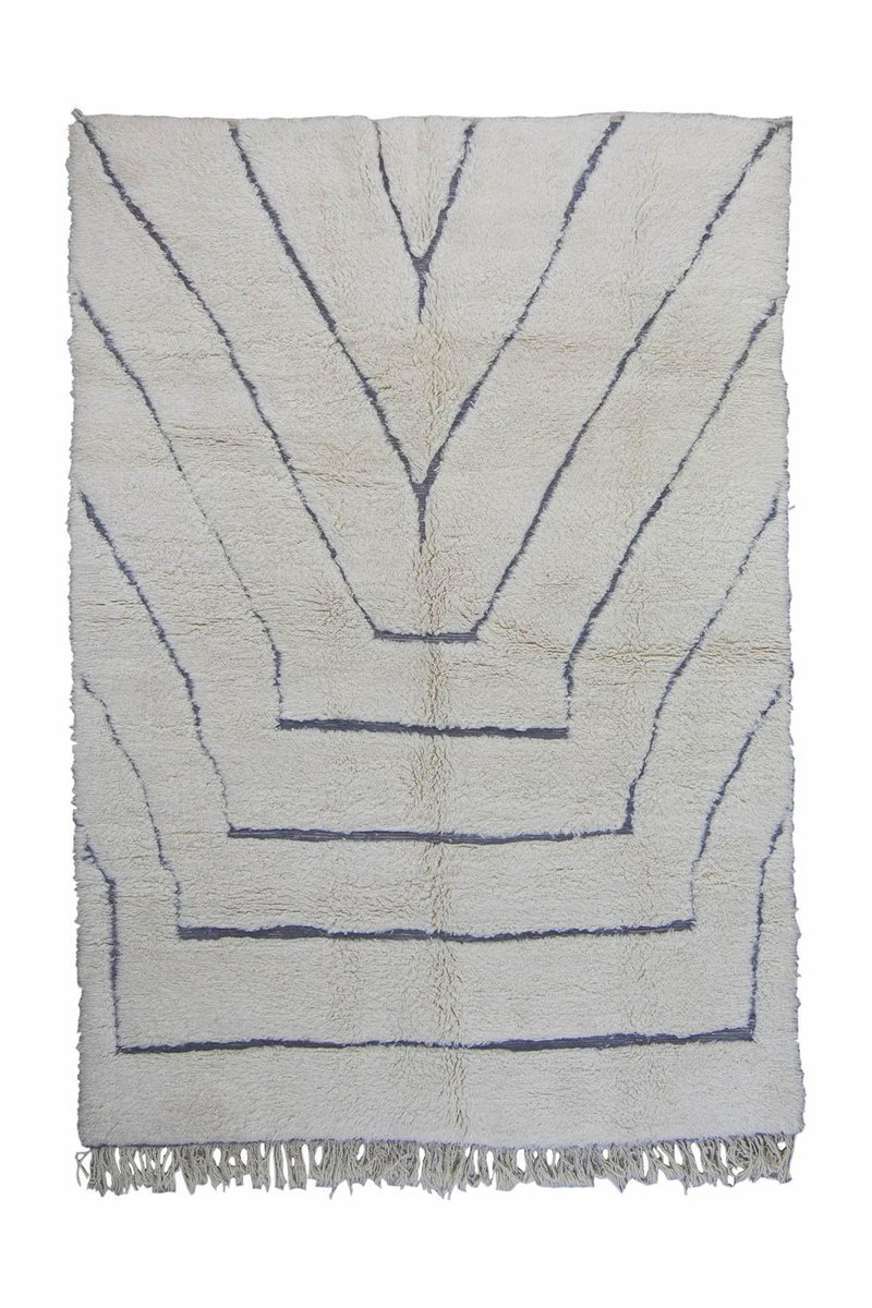 Striped Wool Berber Rug for sale at Pamono