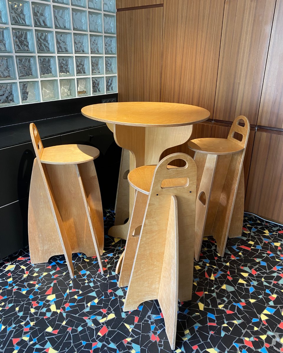 Vintage High Bar Set, 1980s, Set of 5 for sale at Pamono