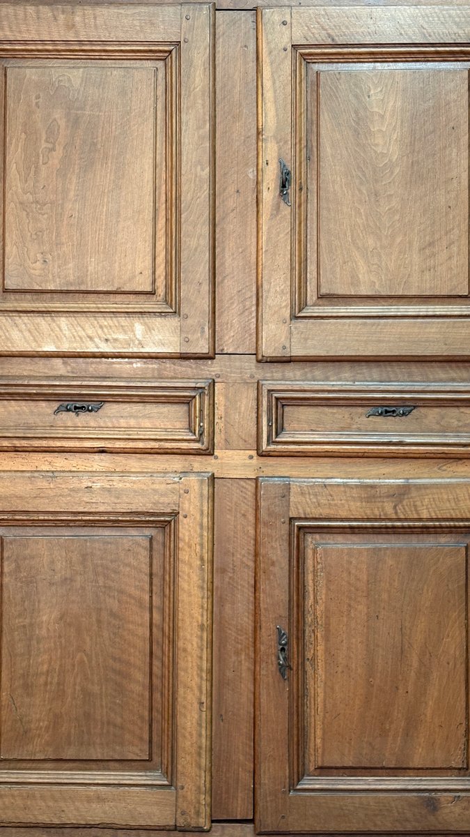 Double Body Sideboard in Walnut, 1700 for sale at Pamono