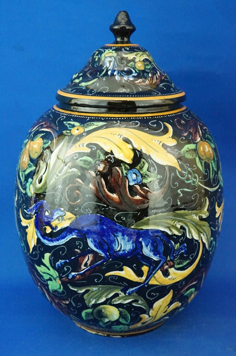 Vintage Neo-Renaissance Ceramic Potiche Vase by the MAP factory ...