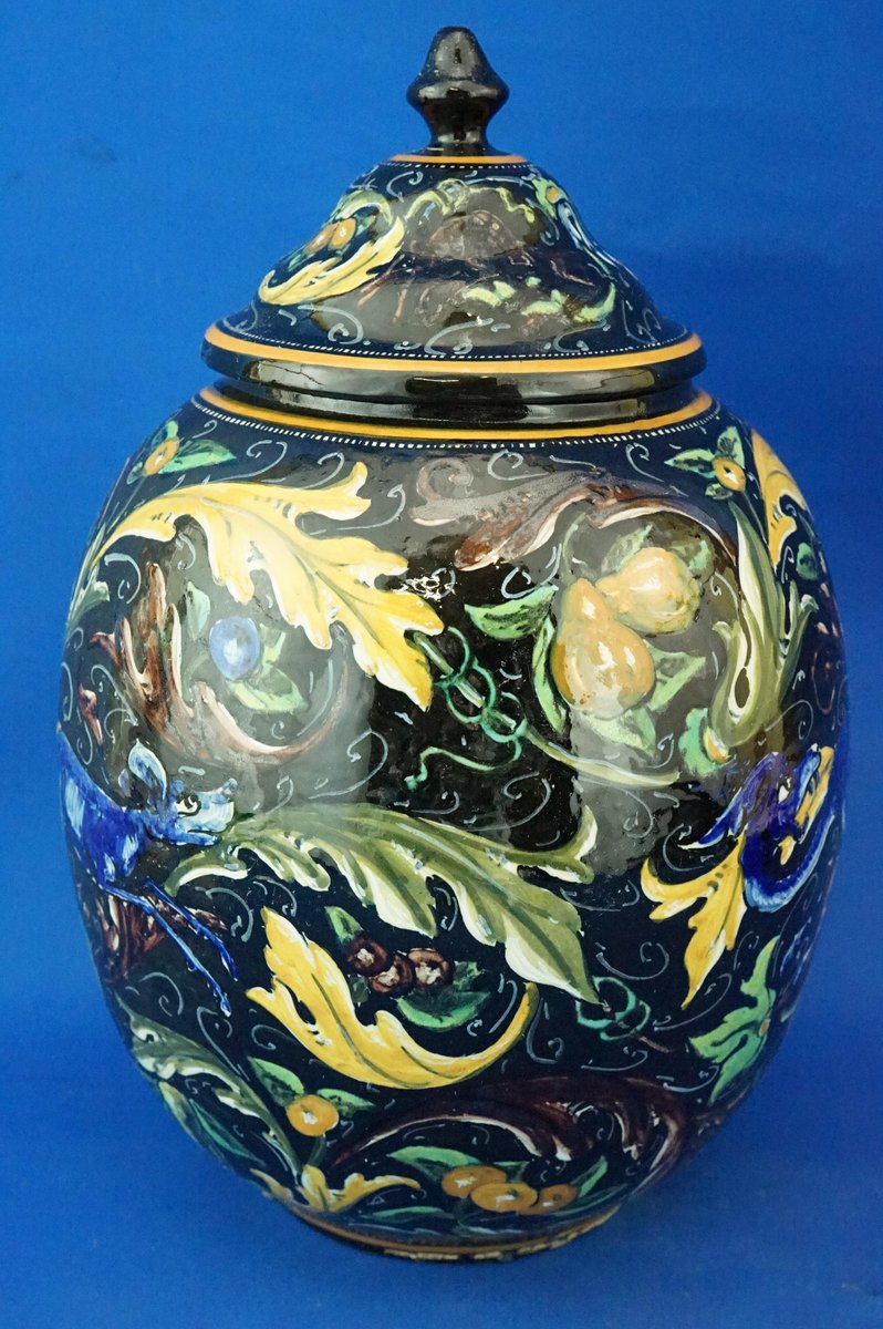 Vintage Neo-Renaissance Ceramic Potiche Vase by the MAP factory ...