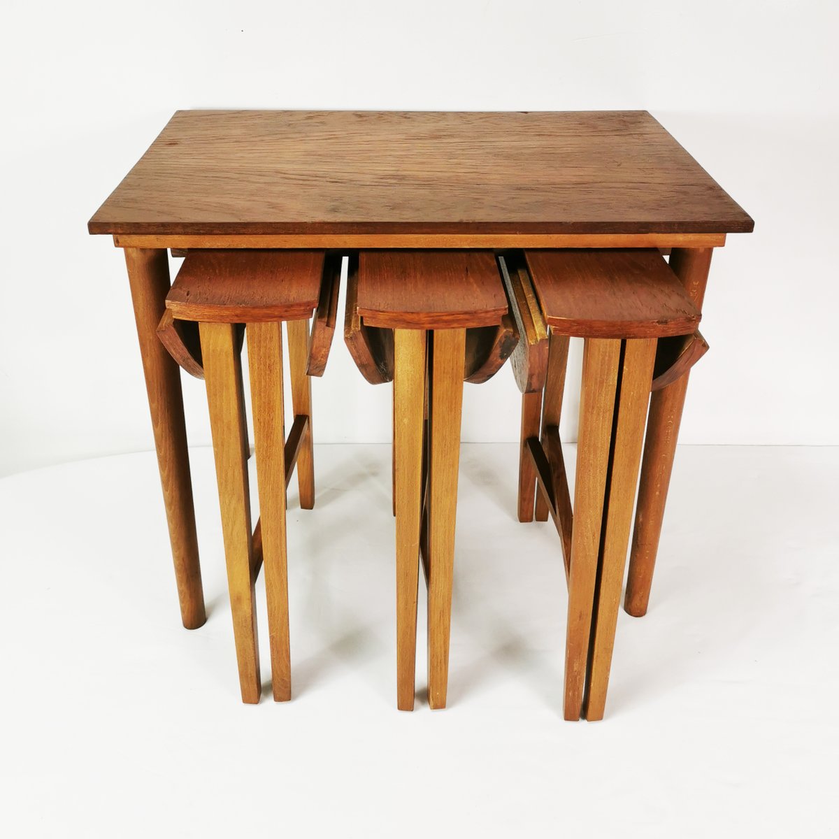 Mid-Century Modern Folding Tables by P. Hundevad, 1960s, Set of 4 for ...
