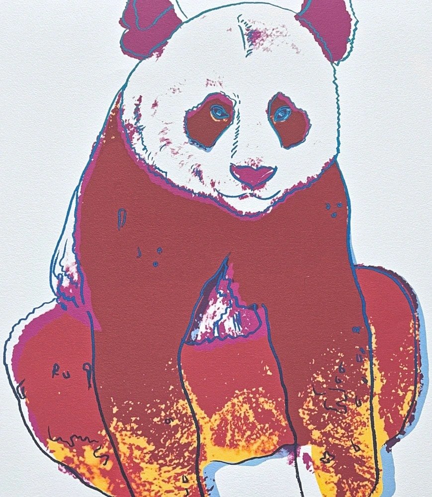 After Andy Warhol, Giant Panda Red, 1980s, Print for sale at Pamono