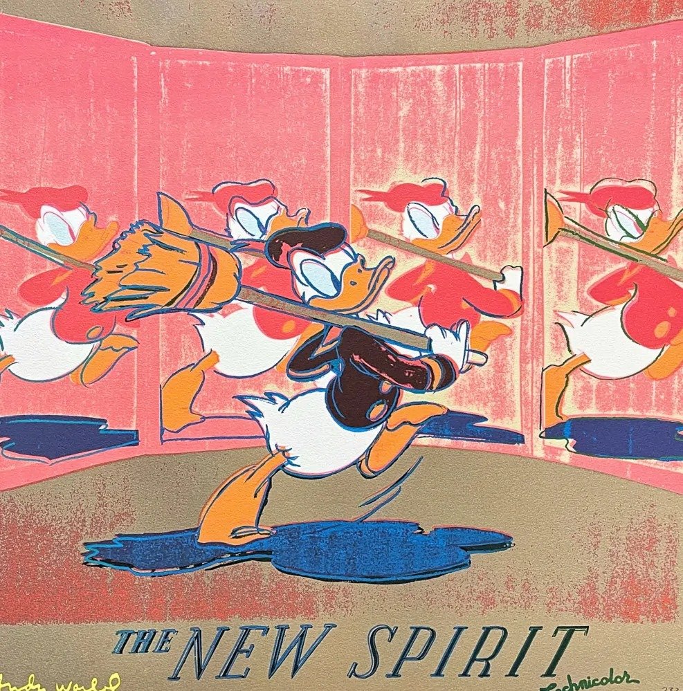 After Andy Warhol, Donald Duck Pink, 1980s, Print for sale at Pamono