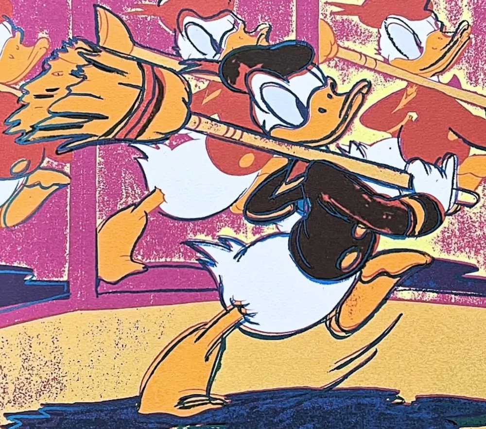 After Andy Warhol, Donald Duck Purple, 1980s, Print for sale at Pamono
