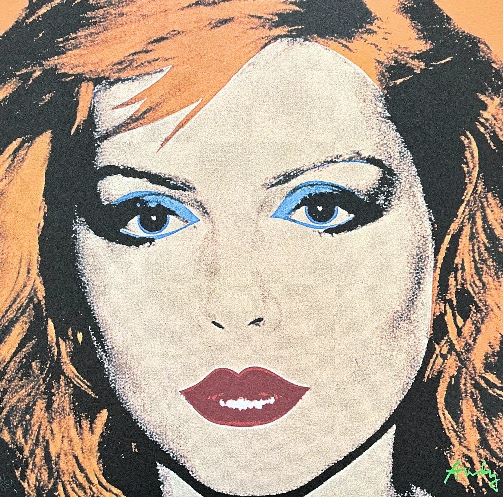 After Andy Warhol, Debbie Harry Orange, 1980s, Print for sale at Pamono
