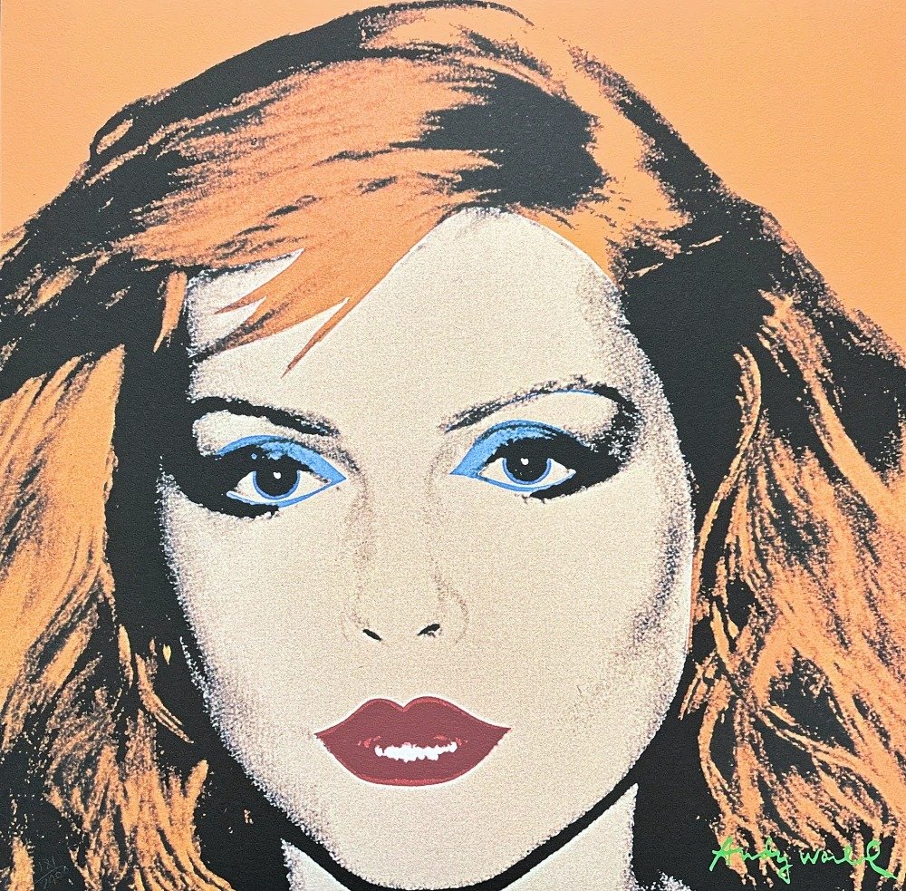 After Andy Warhol, Debbie Harry Orange, 1980s, Print for sale at Pamono