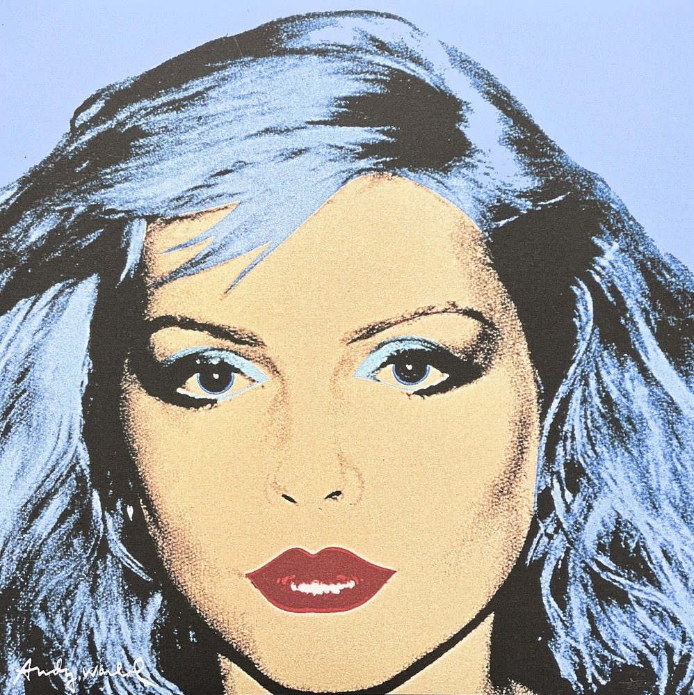 After Andy Warhol, Debbie Harry Blue, 1980s, Print for sale at Pamono