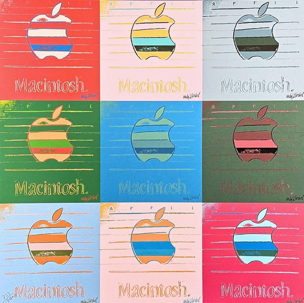 After Andy Warhol, 9x Apple, 1980s, Print for sale at Pamono