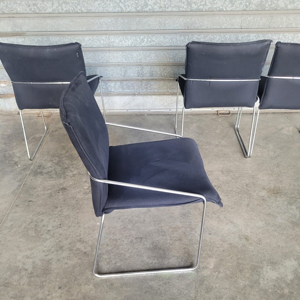 Vintage Italian Industrial Chairs by Otto Gerdau, 1960s, Set of 4 for ...