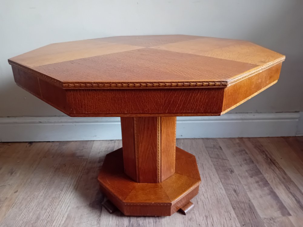 Art Deco Oak Coffee Table, 1930s for sale at Pamono