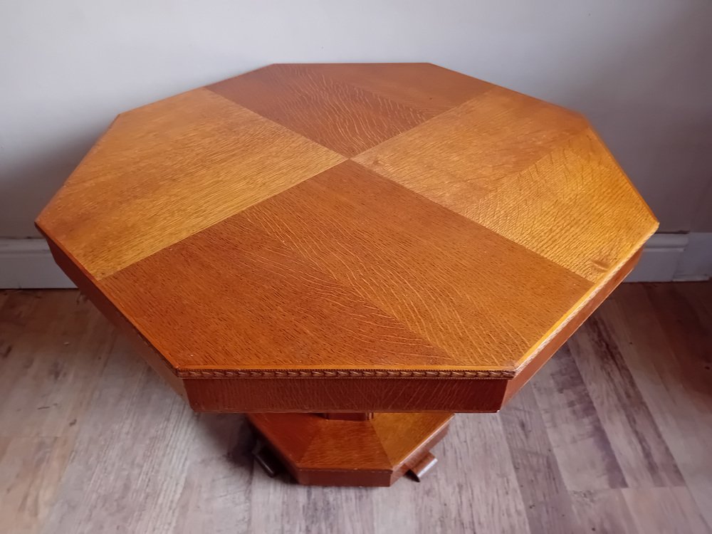 Art Deco Oak Coffee Table, 1930s for sale at Pamono