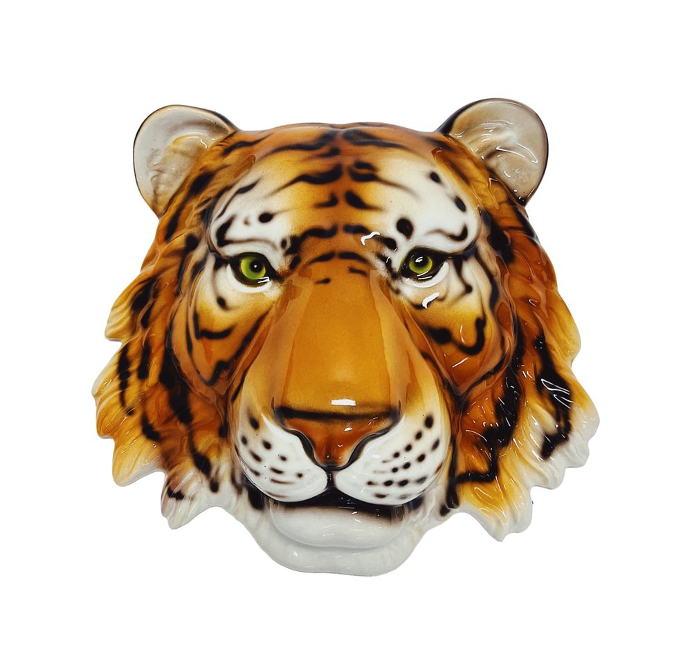 Wall Mask Tiger in Ceramic from Ceramiche Boxer for sale at Pamono