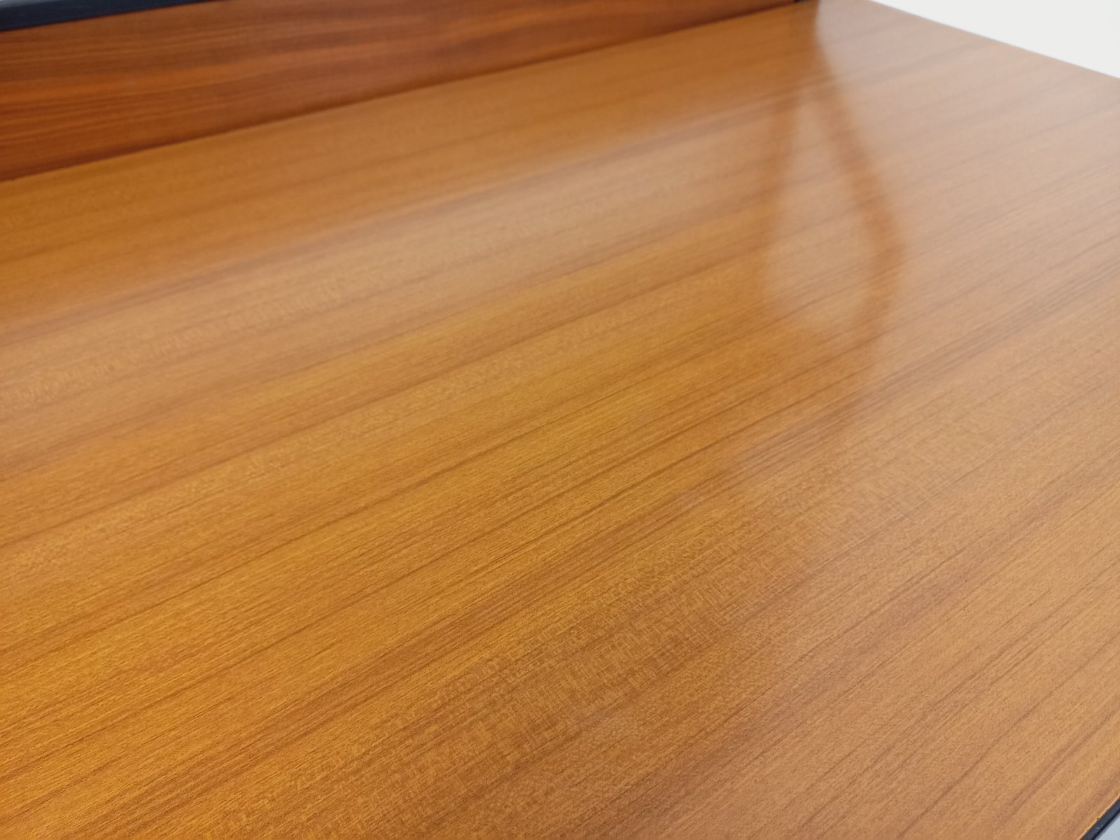 Italian Modernist Desk with Integrated Modular String Shelf Bookcase in ...