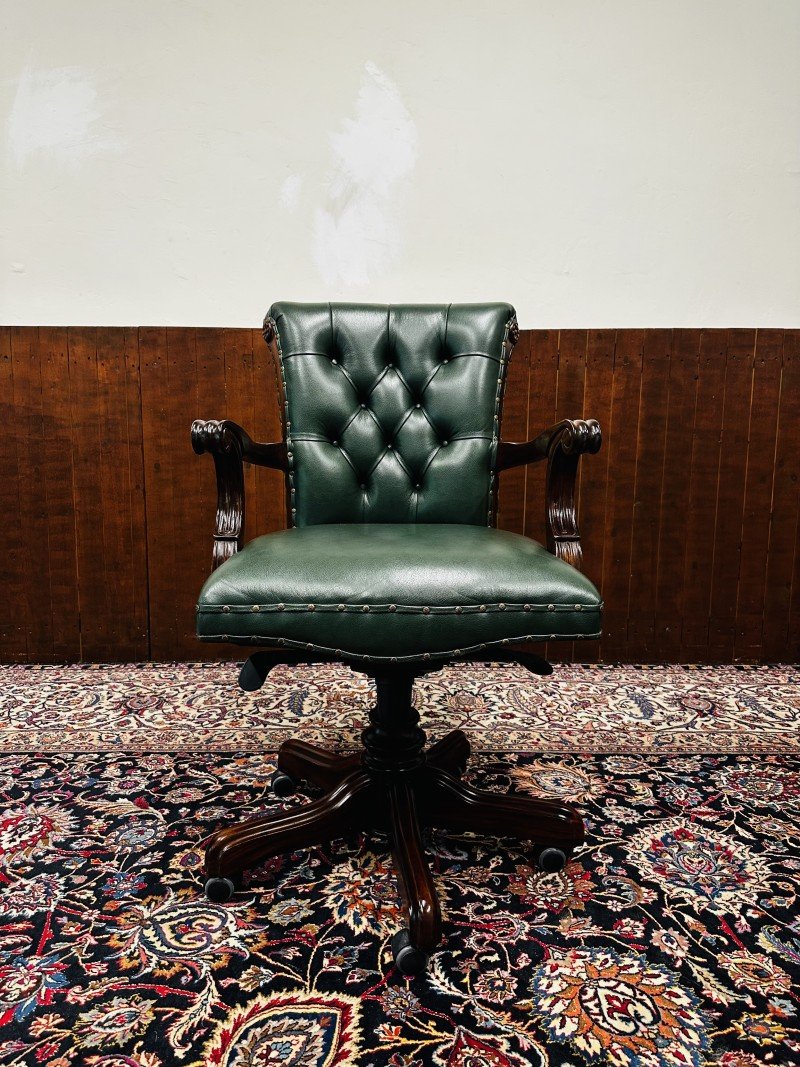 English Chesterfield Office Chair for sale at Pamono