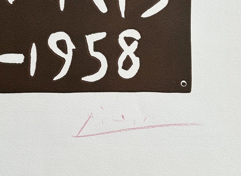 Pablo Picasso, Smiling Face, Vallauris, 1958, Original Linocut for sale ...