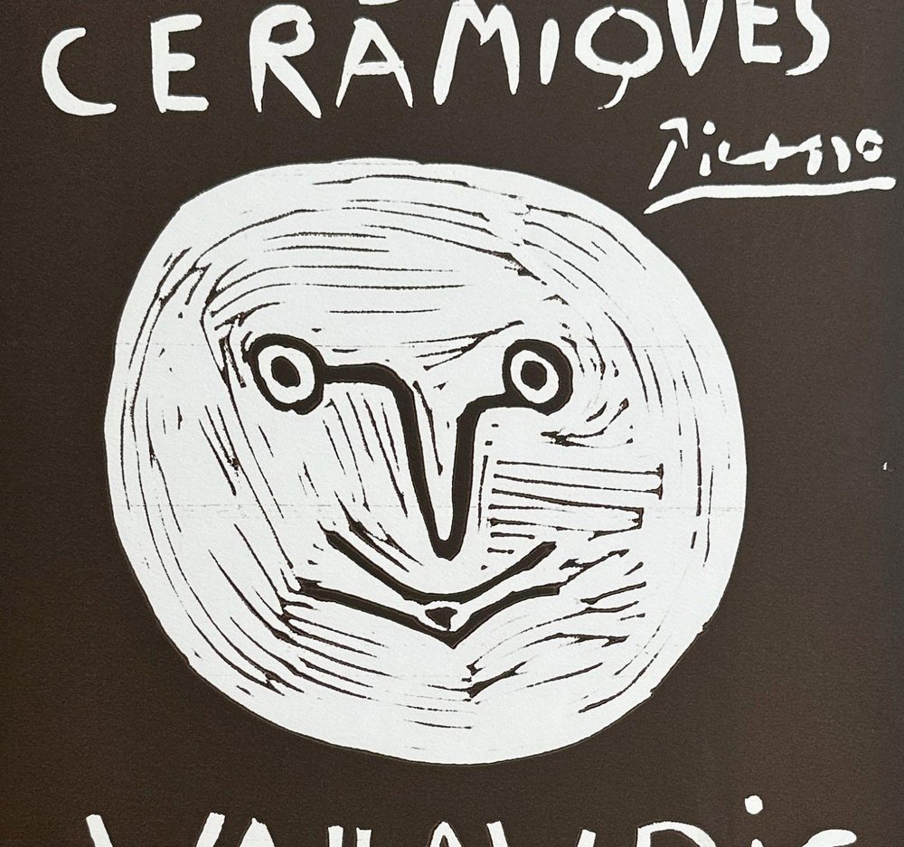 Pablo Picasso, Smiling Face, Vallauris, 1958, Original Linocut for sale ...