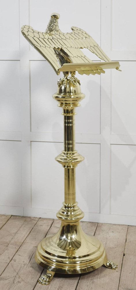 Brass Eagle Lectern, 1890s for sale at Pamono