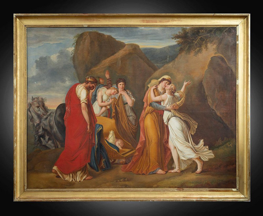 French Artist, Psyche Greeting Her Family, Early 19th Century, Oil on ...