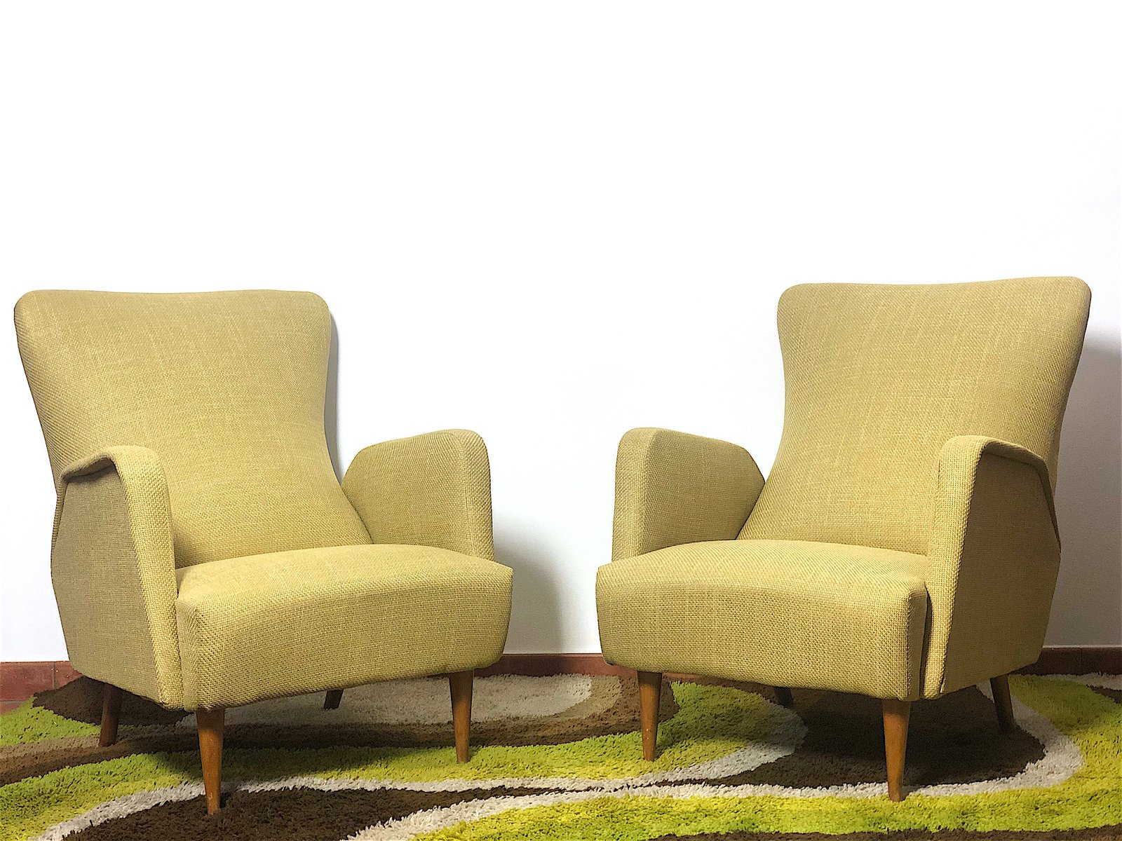 Set of Italian Vintage Lounge Chairs, 1950s for sale at Pamono