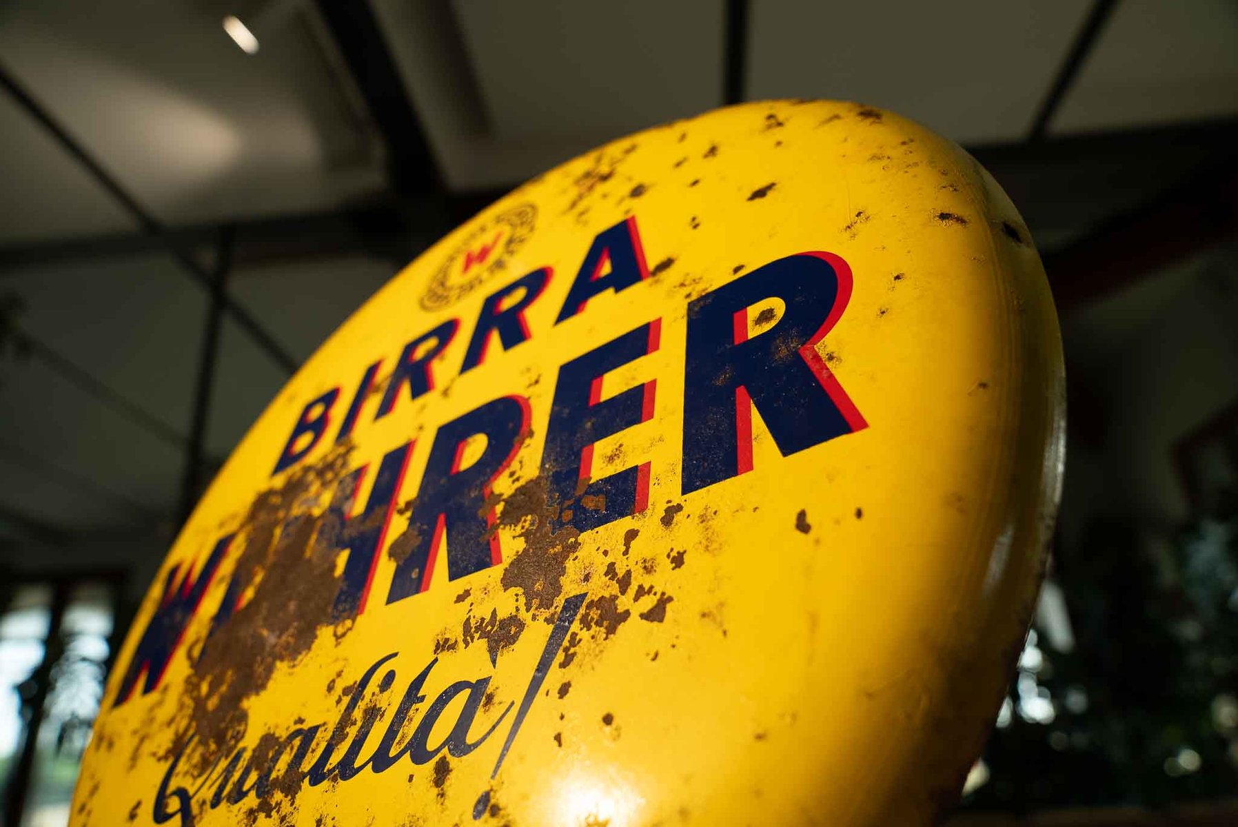 Enamel Sign from Wuhrer Button for sale at Pamono