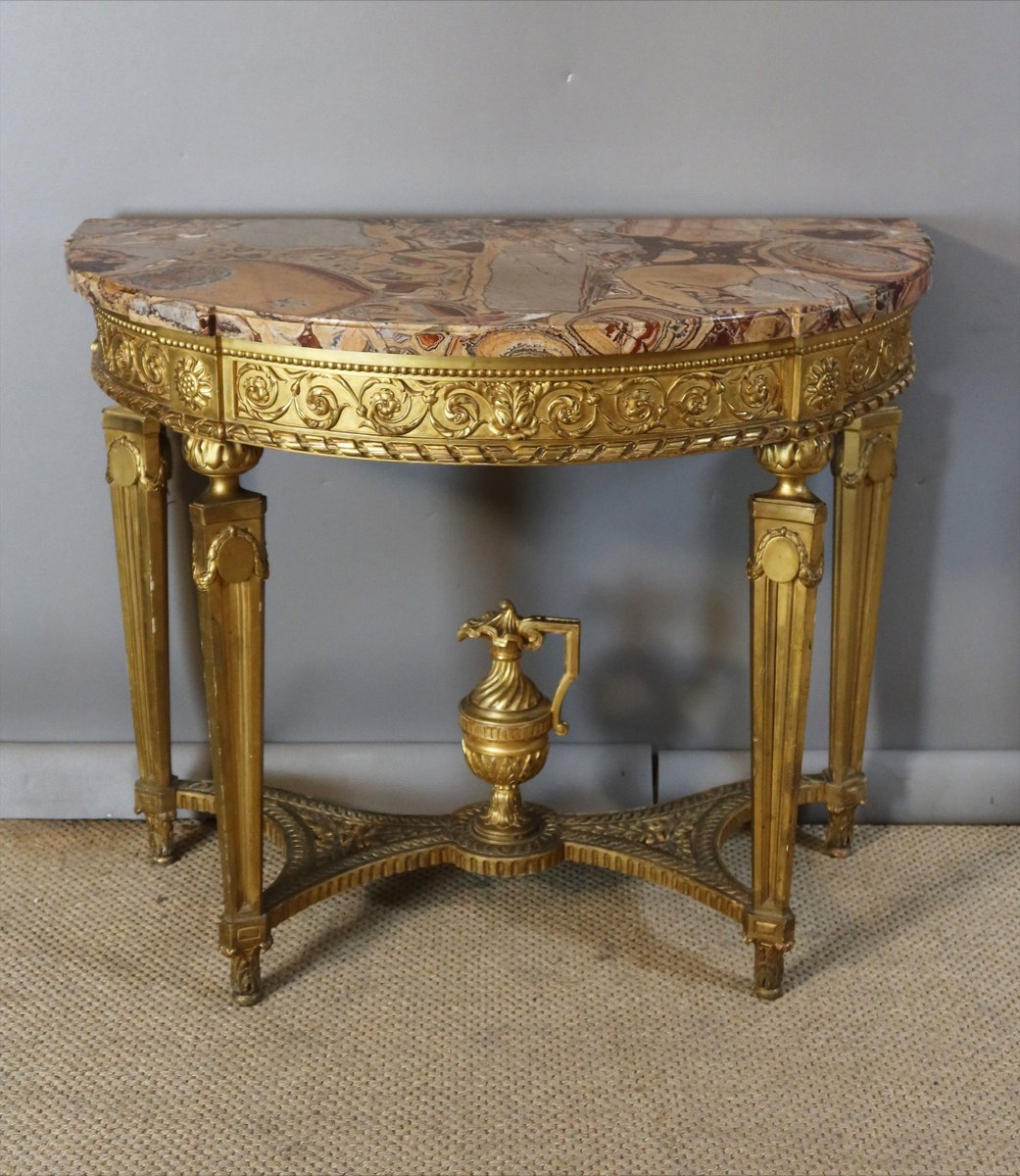Directoire Console in Gilded Wood for sale at Pamono