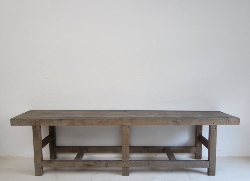 Large Console Table in Oak for sale at Pamono