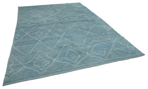 Blue Moroccan Rug, 2000s for sale at Pamono