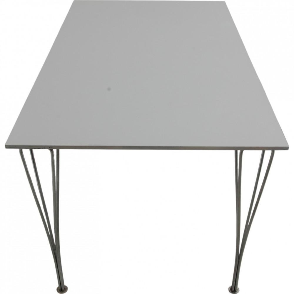 Grey Square Table by Piet Hein, 1980s for sale at Pamono