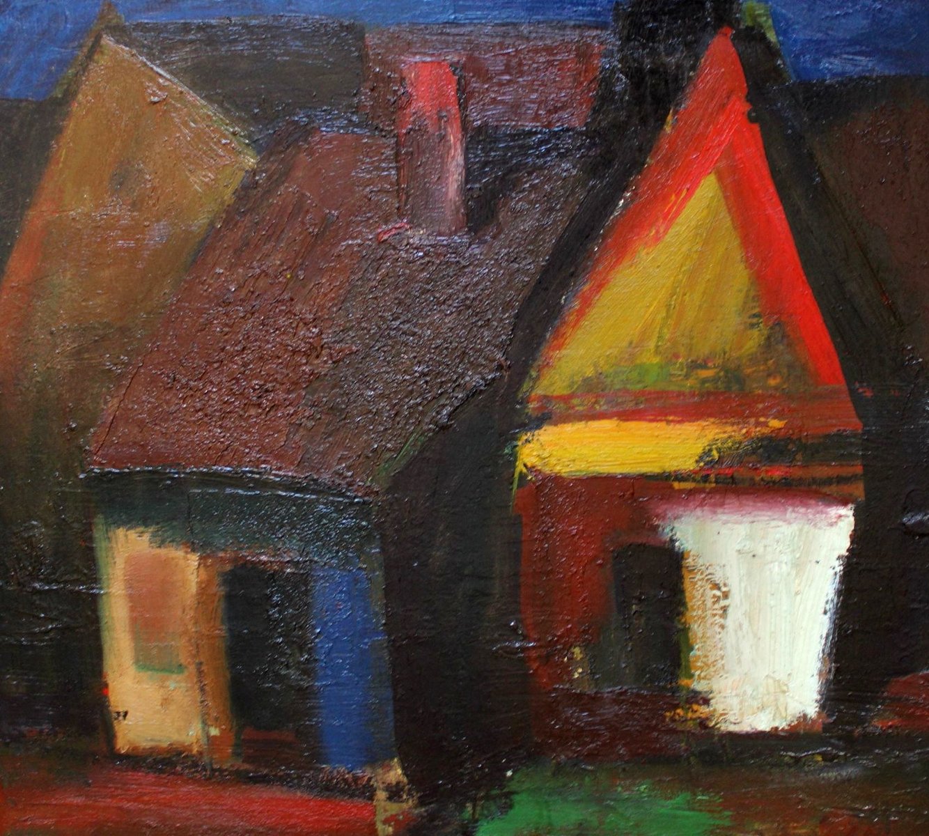 Aleksandr Rodin, In the Ilguciems, 1984, Oil on Cardboard for sale at ...