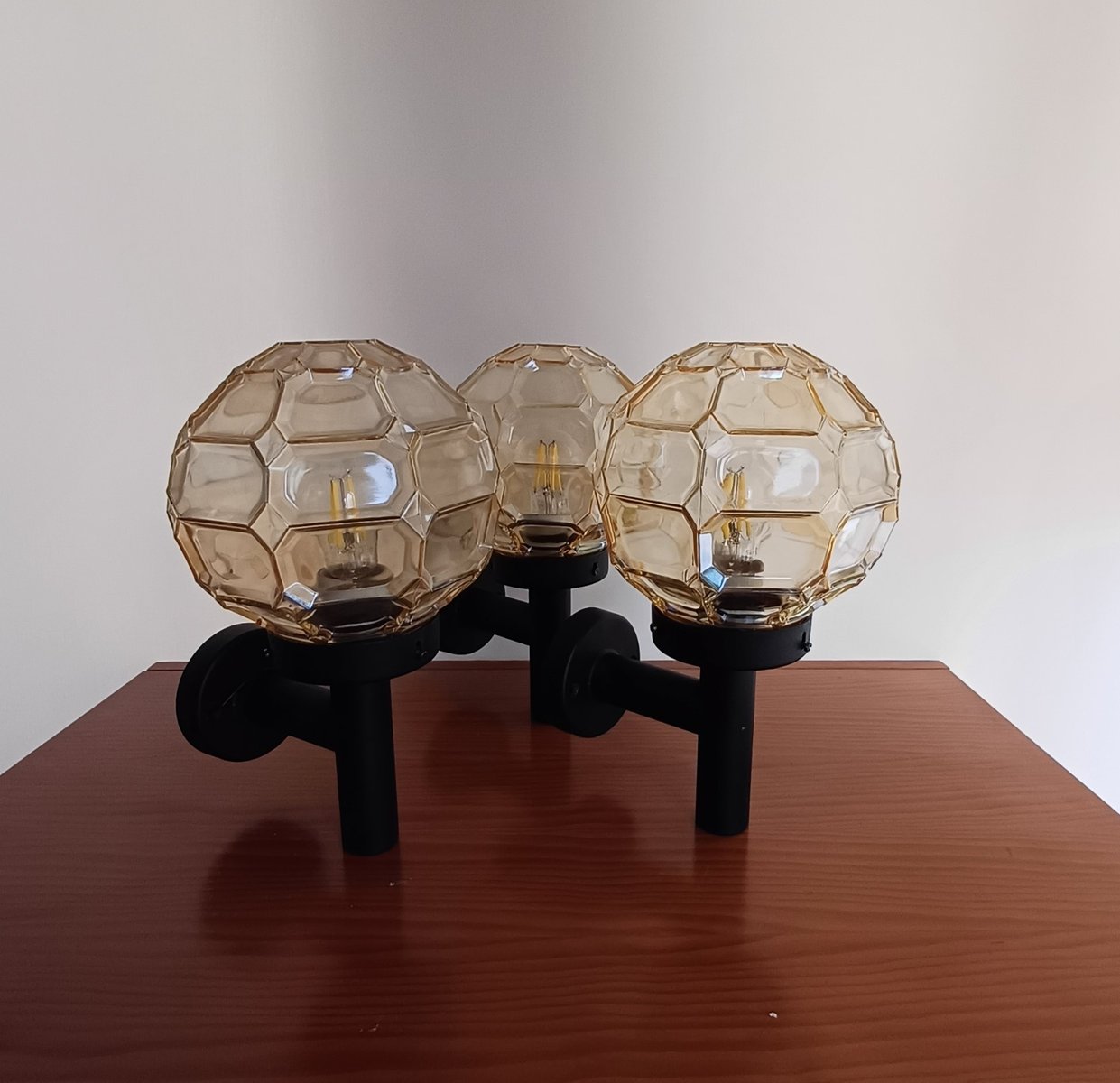 Spherical Wall Lights, Set of 3 for sale at Pamono