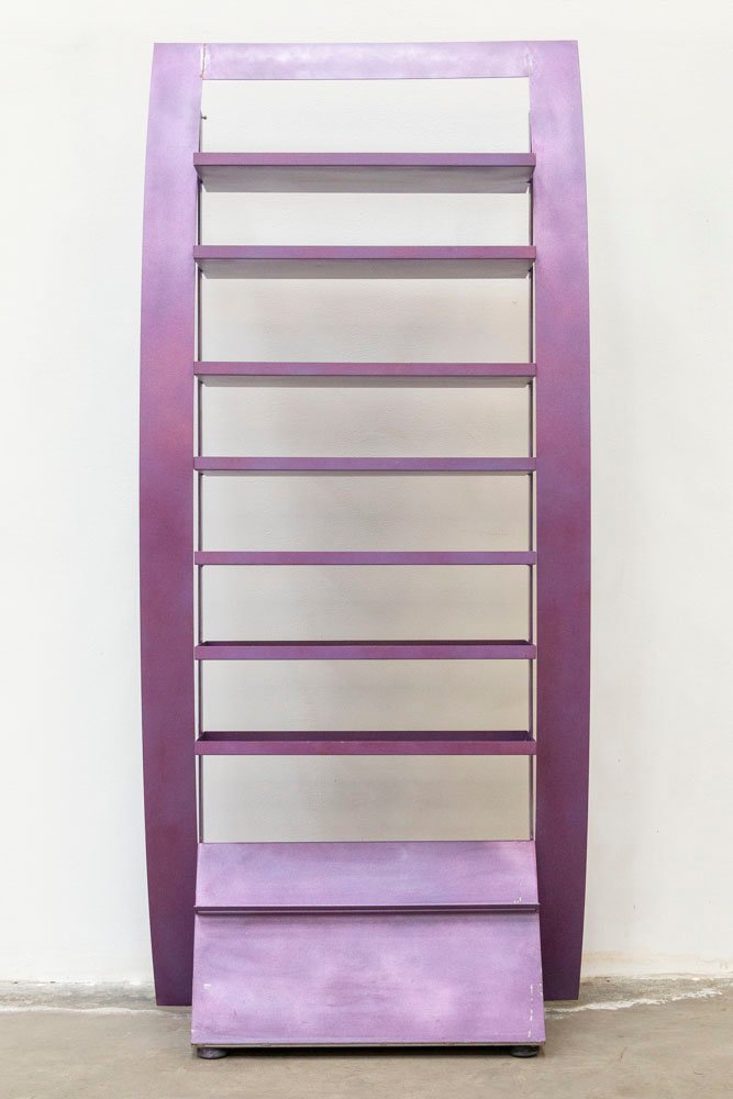 Purple Metal Bookcase from CMP&P Milano for sale at Pamono