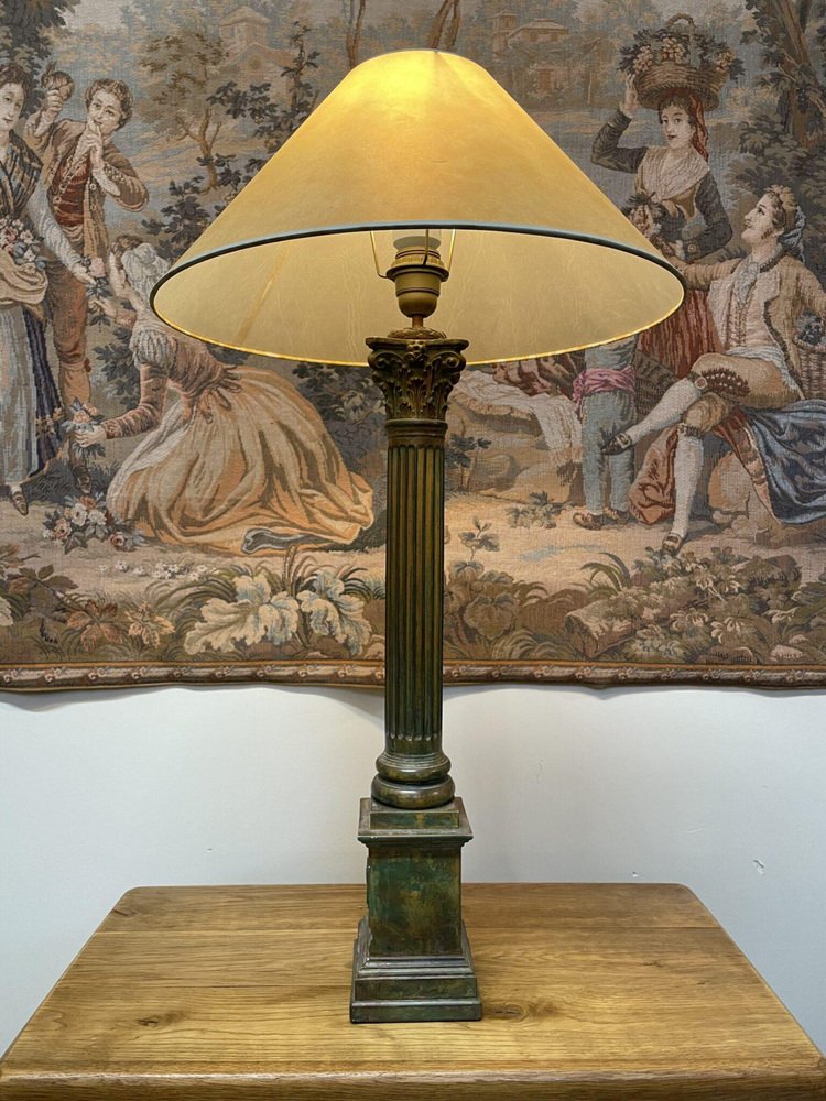 Vintage Corinthian Column Table Lamp for sale at Pamono