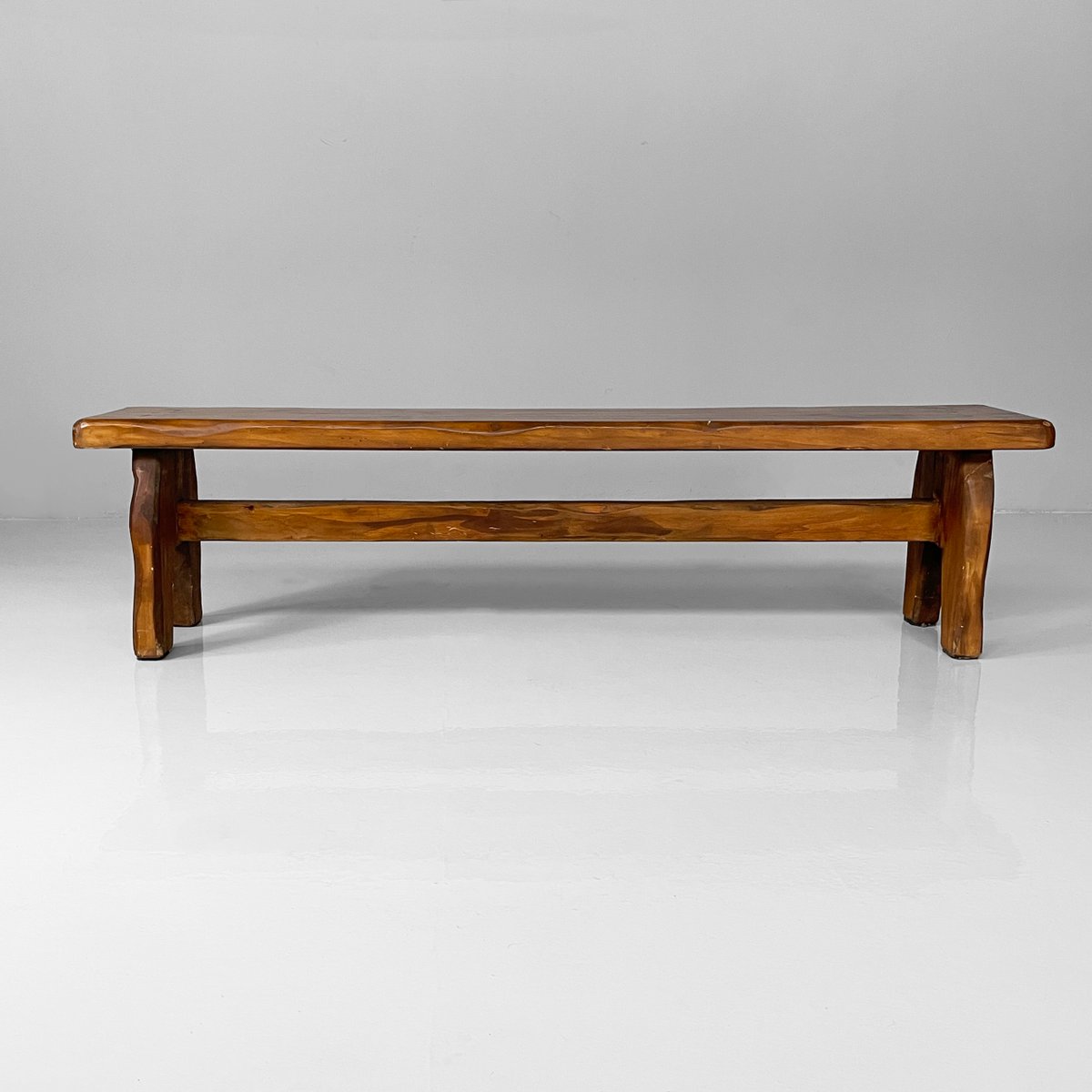 Italian Modern Rectangular Benches in Wood, 1970s, Set of 2 for sale at ...