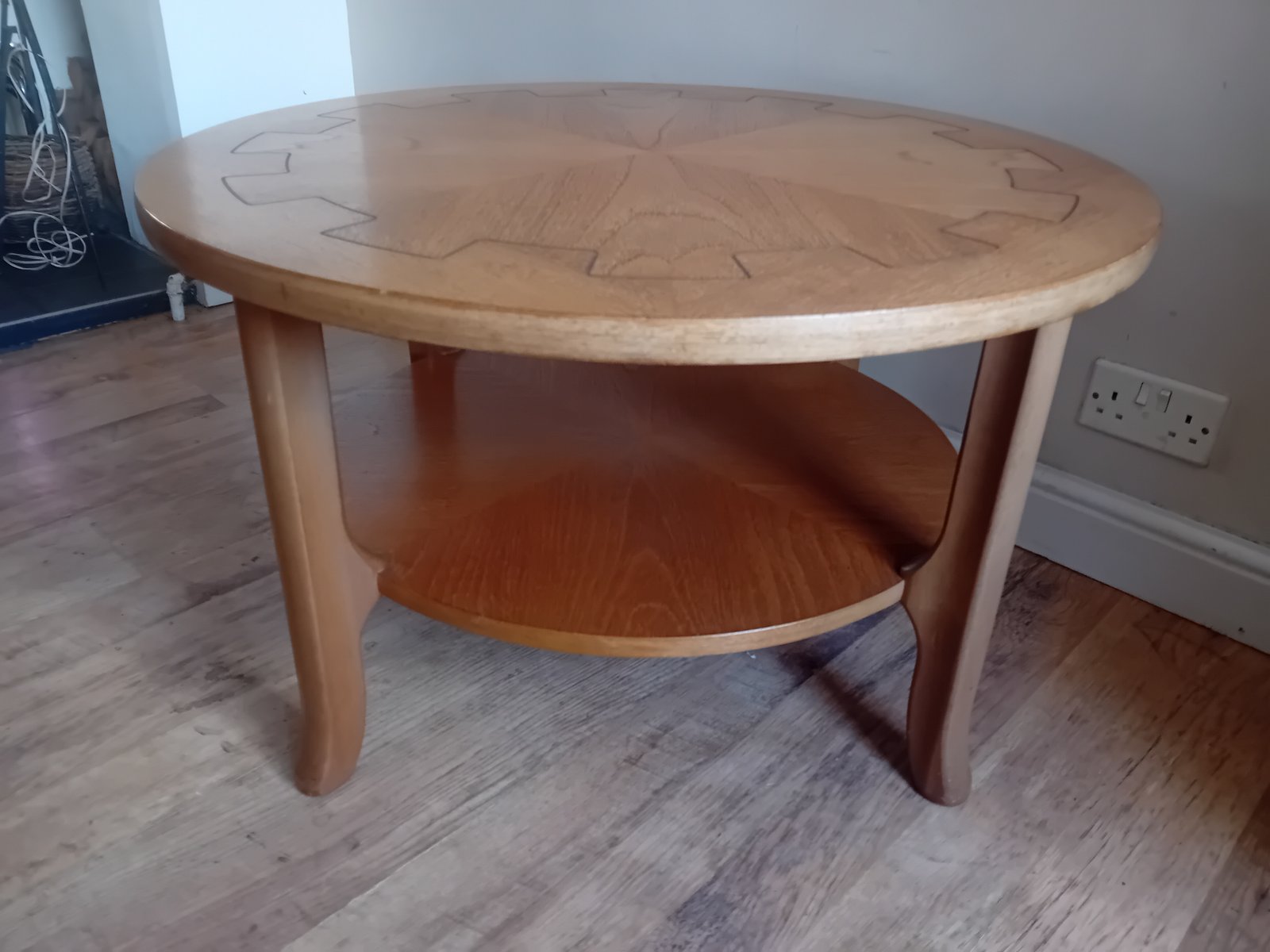Mid-Century Teak Cog Wheel Coffee Table from Nathan, 1970s for sale at ...