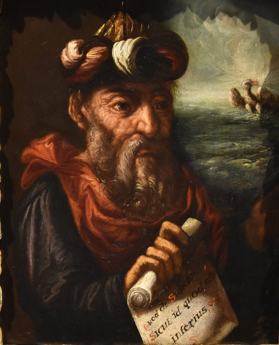 Flemish Mannerist Artist, Portrait of the Alchemist Ermeto, 17th ...