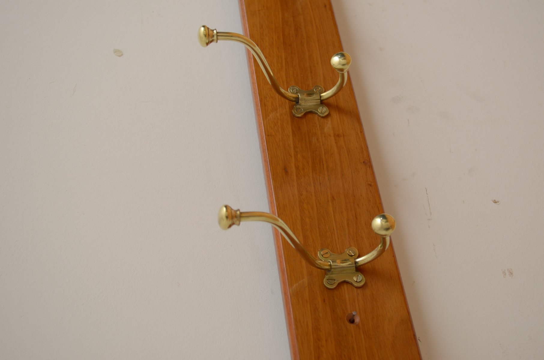 Victorian Coat Rack with Hooks in Walnut, 1880s for sale at Pamono