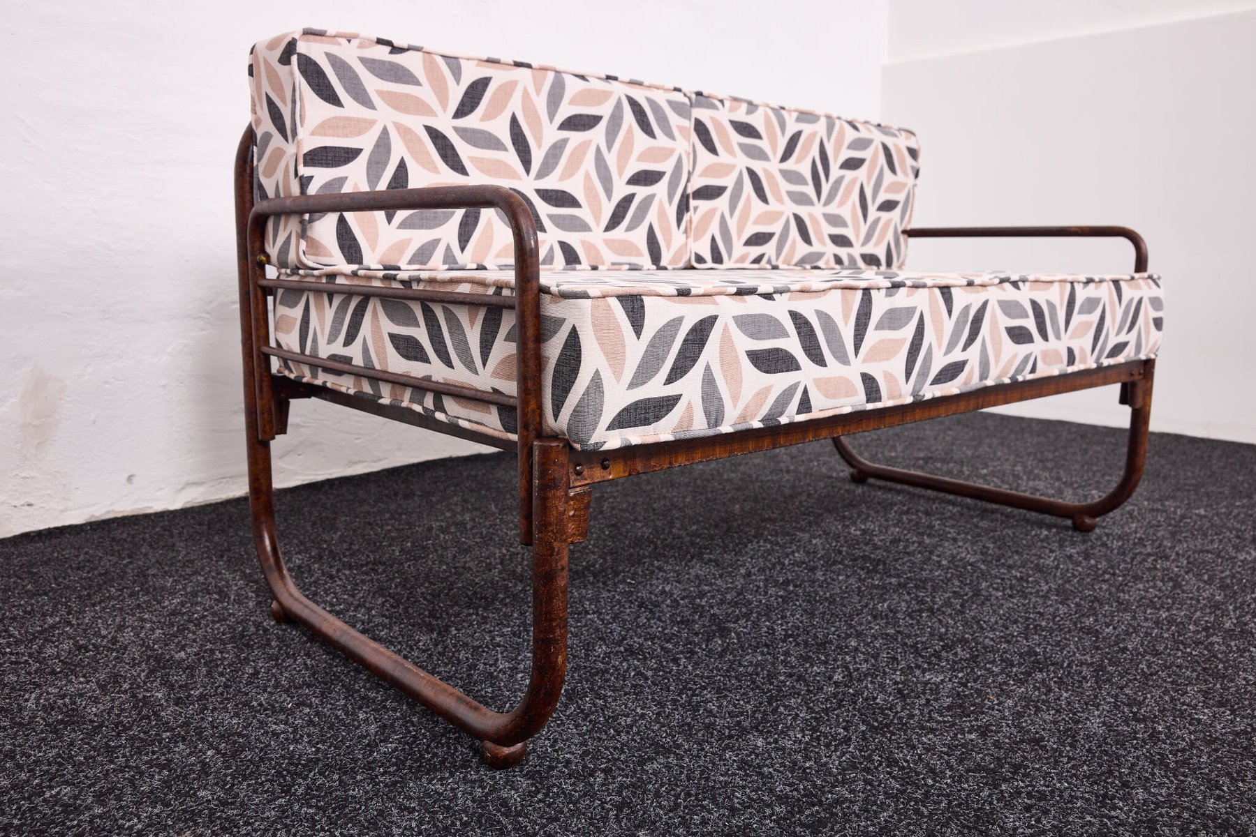 Bauhaus-Style Tubular Steel Sofa by Franz Singer, 1920s for sale at Pamono