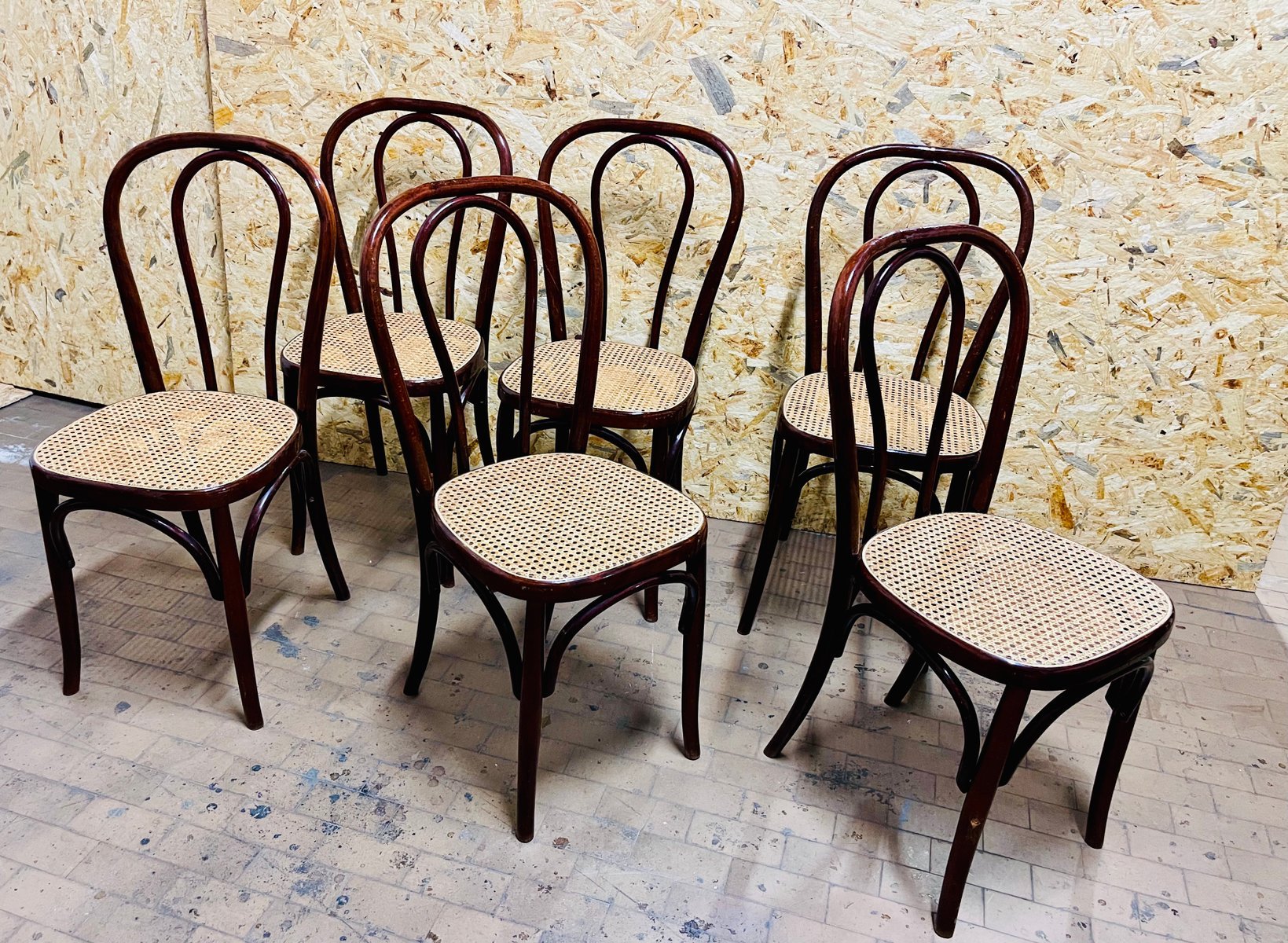 Chaise de Bistrot Art Nouveau avec Siège en Paille de Vienne par ...