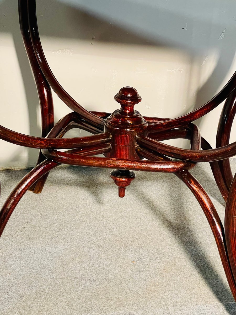 Game Table with Carved Base by Michael Thonet for Thonet, Pre-1890s for sale at Pamono