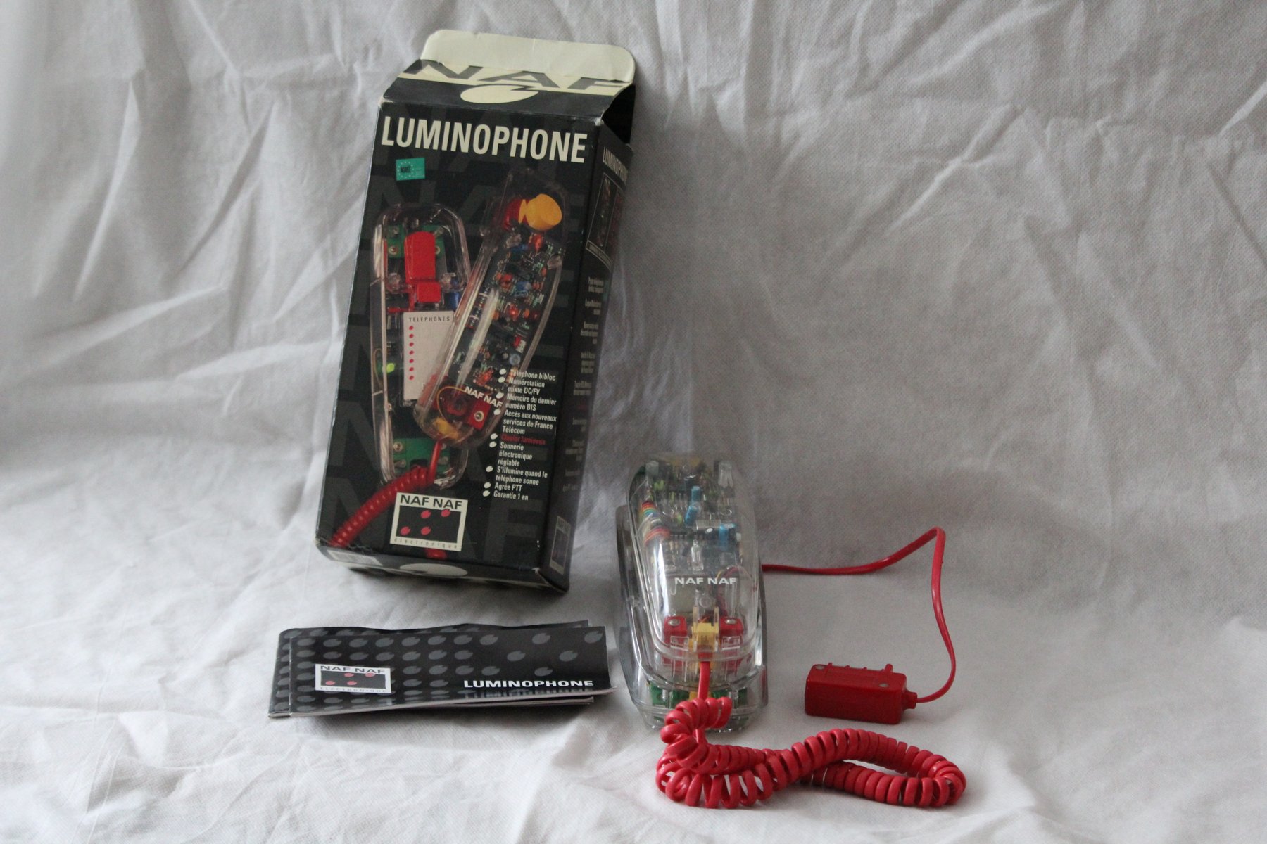 Clear Transparent Land Line Phone, France, 1995 for sale at Pamono