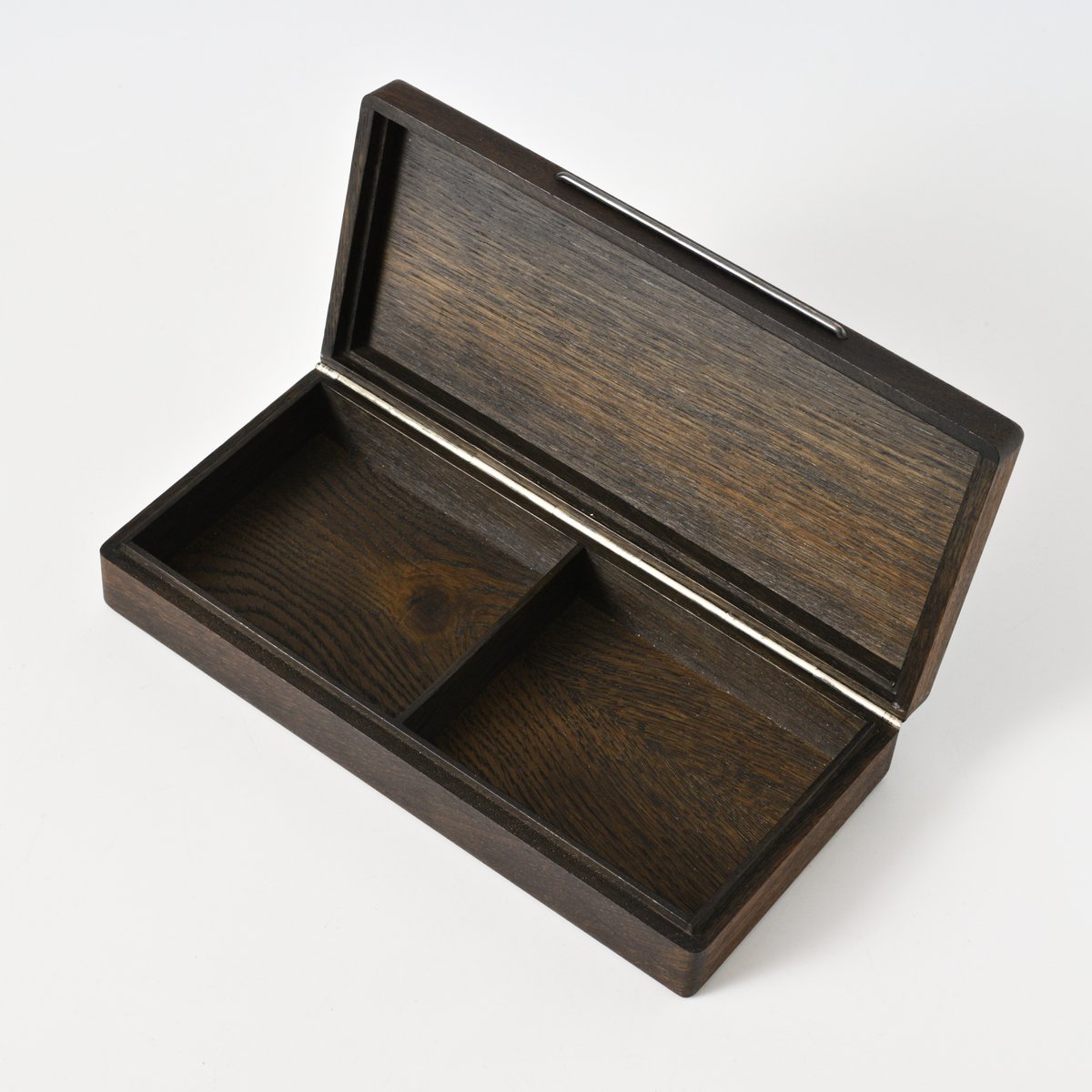 Mid-Century Modern Danish Bog Oak and Sterling Silver Box by Axel ...
