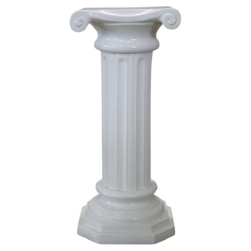 White Ceramic Column by Bassano for sale at Pamono
